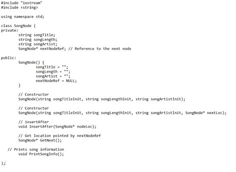 solved 8 18 lab playlist output linked list given main