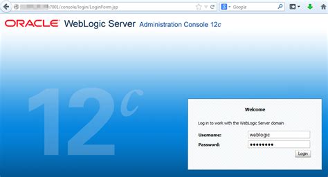 oracle weblogic server 12c installing weblogic server and creating a