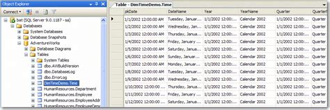 creating a time dimension in 10 easy steps