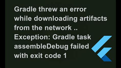 fix gradle threw an error while downloading artifacts from the network