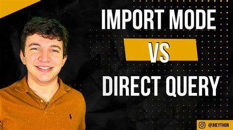 direct query vs import mode tipos de conexÃo no power bi youtube