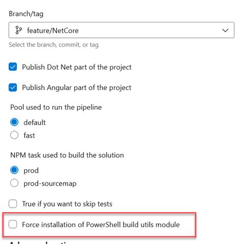 passing boolean parameters to powershell scripts in azure devops