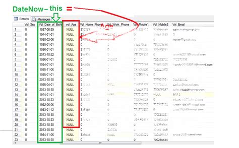 sql sql server calculate age in day month year in select query
