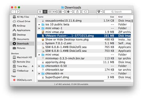 accessing the downloads folder on mac and finding downloaded files