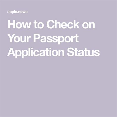 How To Check On Your Passport Application Status — Lifehacker