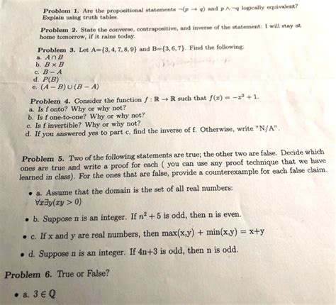 solved problem 1 are the propositional statements an
