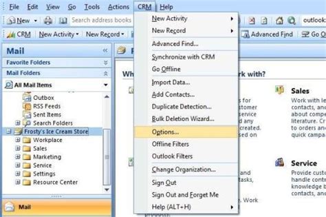 set personal options for dynamics crm 2011 outlook client magnetism