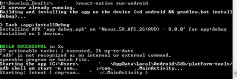 reactjs development server returned response error code