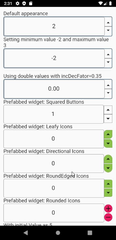 top flutter spin box spin wheel counter increment box packages