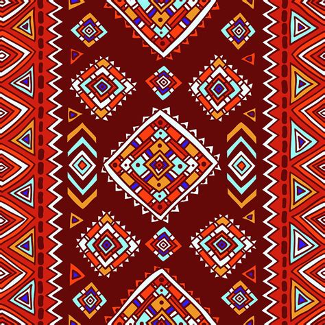 Traditional Tribal Pattern In Ethnic Style 1 Drawing By Julien Fine