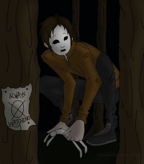 Masky From Marble Hornets Slender The Eight Pages Creepypasta Creepy