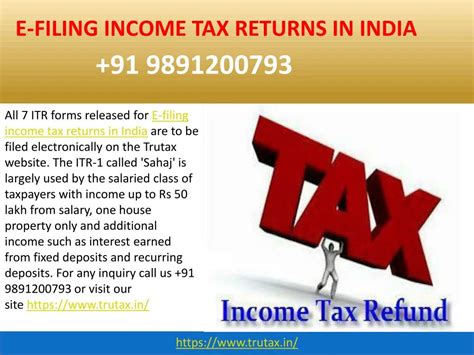Ppt All 7 Itr Forms Released For E Filing Income Tax Returns In India