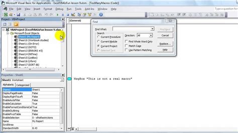 excel vba tips n tricks 9 quickly locate any macro udf or worksheet
