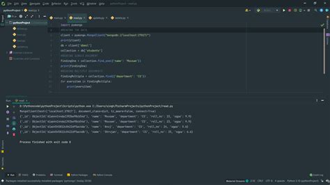 mongodb with python
