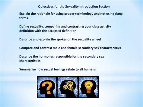 Objectives For The Sexuality Introduction Section Ppt Download