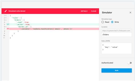 json firebase rules and validation stack overflow