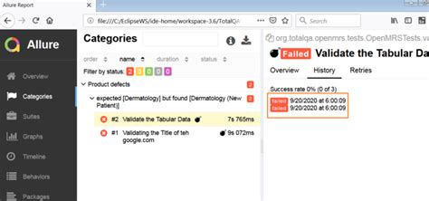 allure reporting testng selenium webdriver framework maven