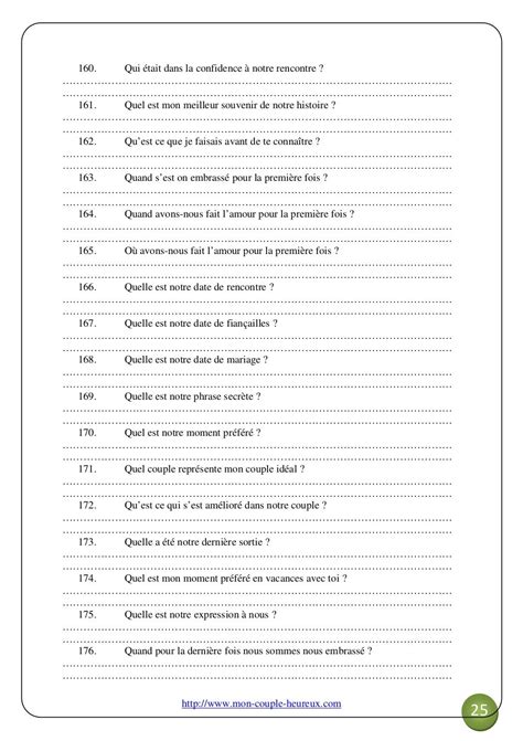 200 Questions Pour Votre Couple