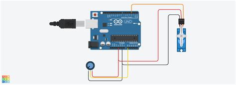 control servo motor with arduino uno and pot