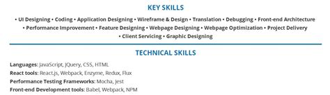 react js developer resume 2022 guide with 15 section wise examples 2022