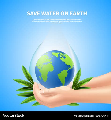 Earth Save Water Poster