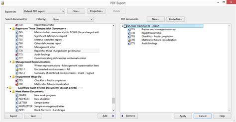 exporting documents as pdf files