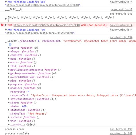 jquery ajax put returning 400 error stack overflow