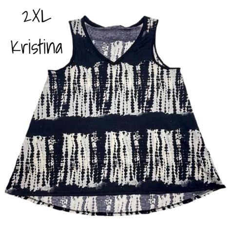 Llr Kristina 2xl {lularoe Kristina Leggett} 23 Womens Top Tank