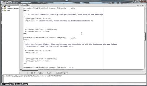 sql in delphi photo company example part 1 youtube
