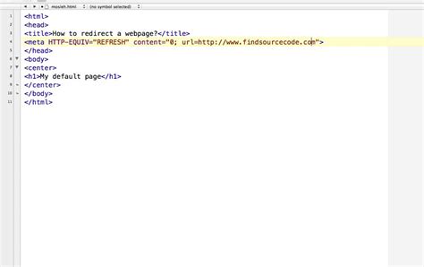 how to redirect a webpage using meta tag in html youtube