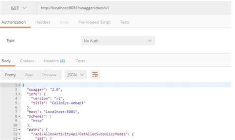 web api2 swagger not showing any data stack