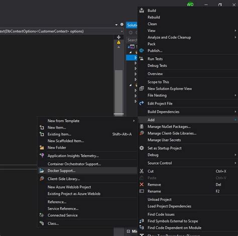 dockerize an asp core microservice and rabbitmq programming with