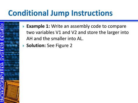 ppt the 8086 assembly programming program control instructions