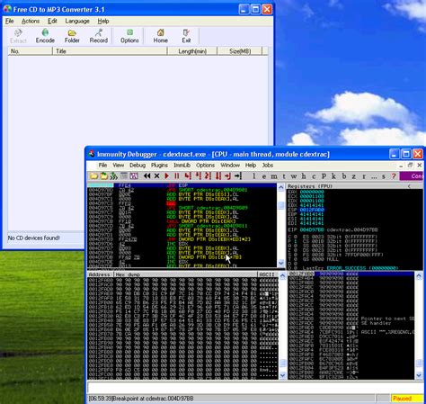 free cd to mp3 converter 3 1 local buffer overflow