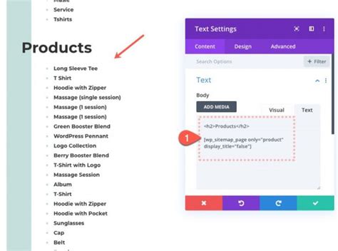 how to create a dynamic html sitemap page in divi elegant themes blog