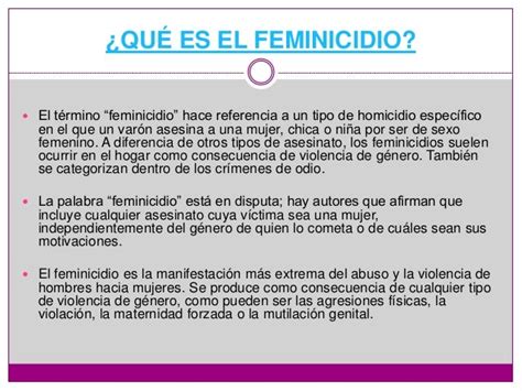 El Feminicidio