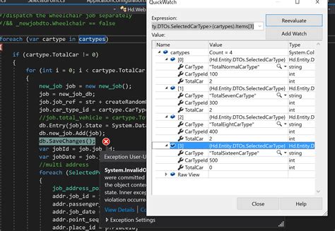 c ef keep throwing error systemvalidoperationexception asp