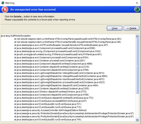 error exception messages not working properly · issue 1886 · rptools