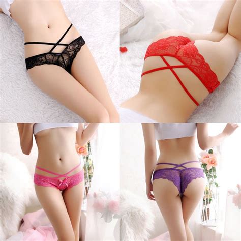 Allure Ropa Interior Sexy Para Mujer Tanga Con Lazo Y Tirantes De