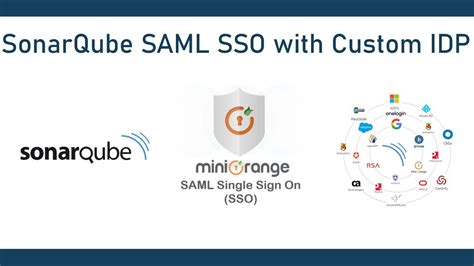 sonarqube saml sso saml single sign on sso into sonarqube using any