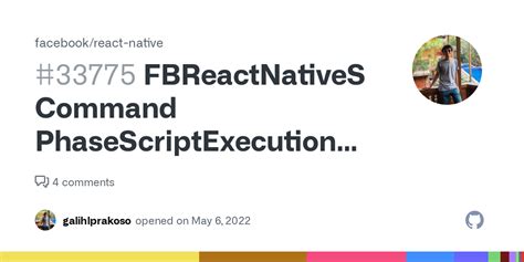 fbreactnativespec command phasescriptexecution failed with a nonzero
