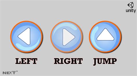 movement using button in unity3d left right and jump unity