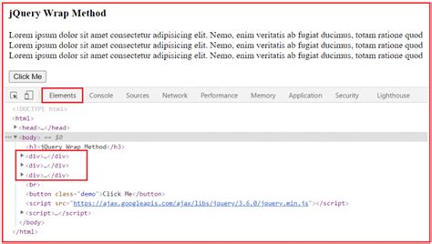 jquery wrap and unwrap elements dot net tutorials