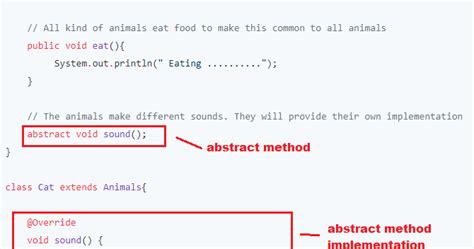 abstract keyword in java with examples