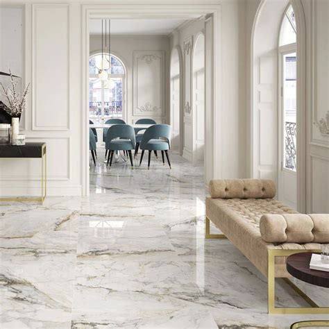 High Gloss Floors Curtains Living Room Modern Living Room Tiles
