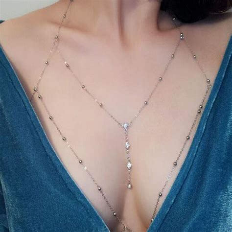 Chicque Sexy Body Chain Jewelry Layered Silver Body Jewelry