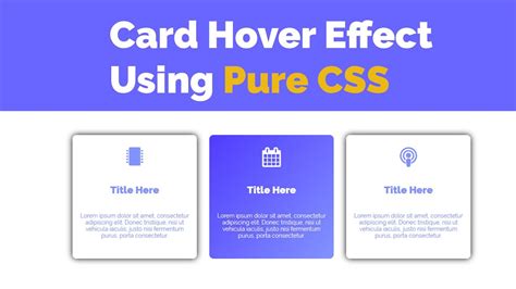 responsive card hover effect using css css card hover with icons