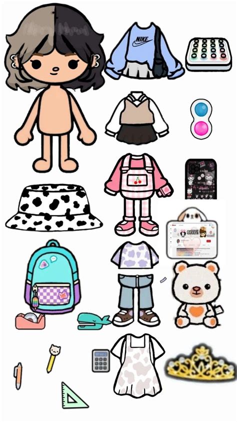 Toca Life World Paper Dolls Diy Paper Dolls Clothing Paper Dolls Book
