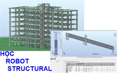 tính toán thiết kế kết cấu với robot structural analysis