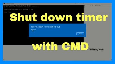 set timer to shut down your pc with cmd shutdown pc using cmd how